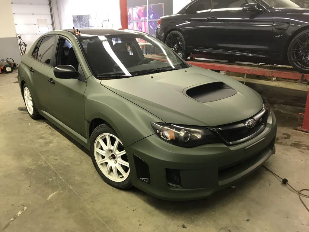 Matte Military Green Subaru STI – Choice Wraps
